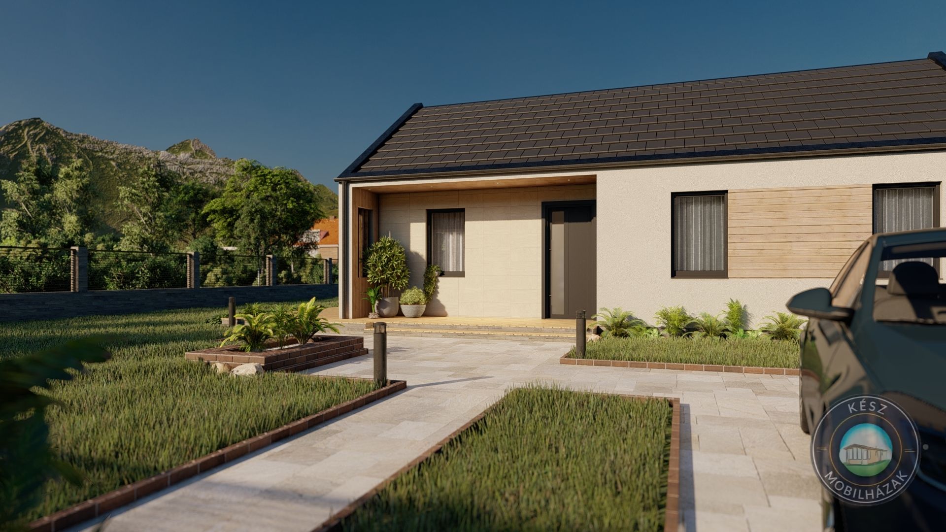 SYDNEY 83 M²-ES CSALÁDI HÁZ TÍPUSTERV – keszmobilhazak.hu